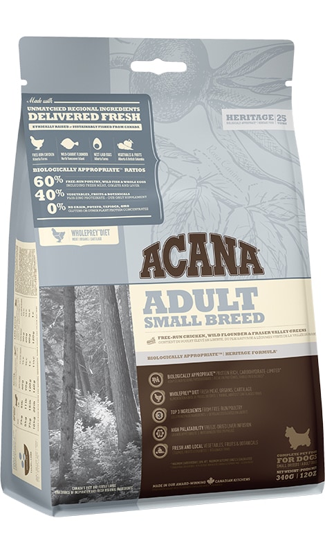 Acana Small Breed Adult Dog karma dla dorosłych psów małych ras 340g